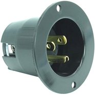 4" Black and Silver Powermania AC Plug Port - Walmart.com