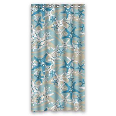 Anchor Shower Curtain, Watercolor Beach Things Artistic Coastal Design ...
