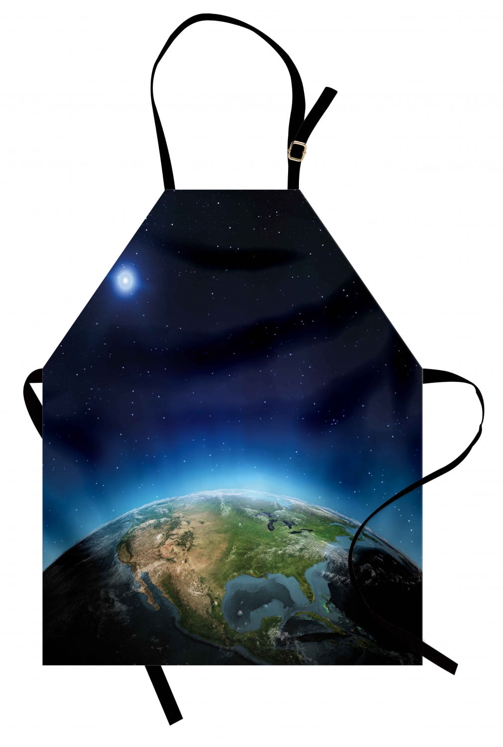 Earth Apron North America Continent on Globe Earth Galaxy Milky Way ...