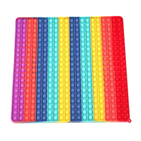 Unzip Toy Interactive Rainbow Color Table Game Large Silicone Round ...