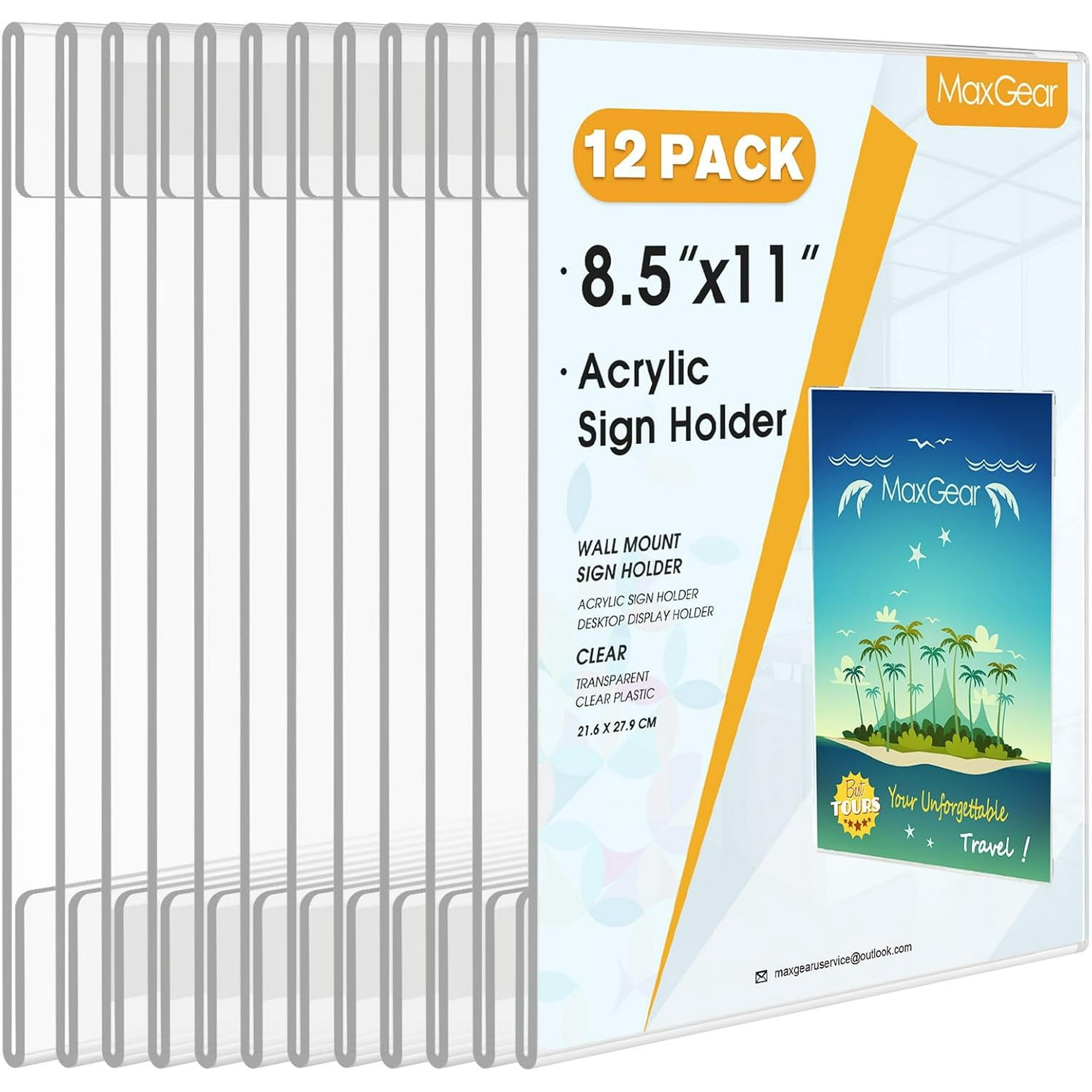 Click here for Kpataubaa Maxgear Acrylic Sign Holder 8.5 X 11 Wal... prices