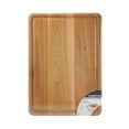 Farberware 15x21 Wood Cutting Board - Large Wooden Carving Board ...