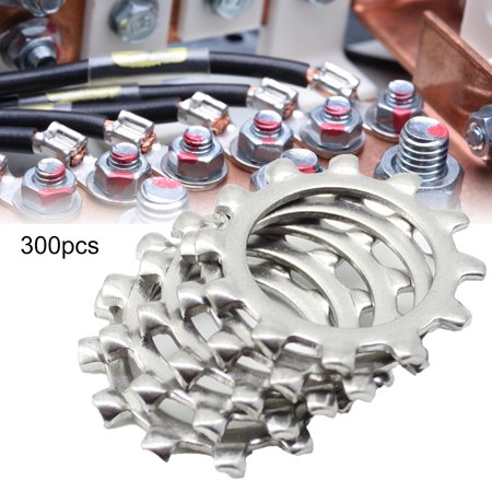 Opolski 300 Pcs Washer Gaskets Wearable Temperature Resistance Jagged ...