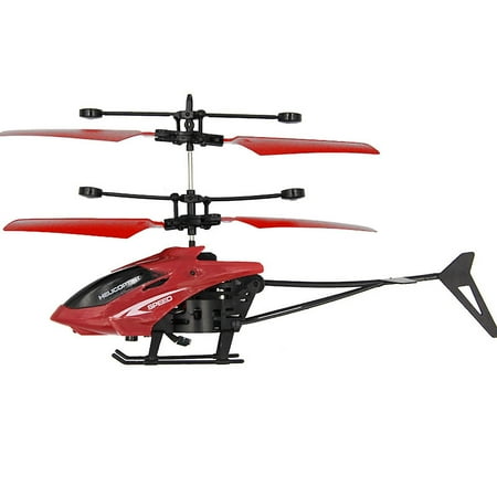 Mini Rc Infraed Induction Helicopter Aircraft Flashing Light Toys ...