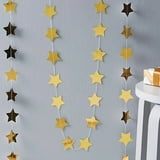 Linyer 2M Strings Star Shape Wedding Birthday Party Hanging Decor Paper ...