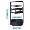 2-Tier Rotating Spice Rack Organizer with Paper Towel 360 Degree Cabin ...