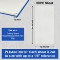 Duco USA-Made HDPE Sheet 1/8 Inch Thick 12" x 24" - 4 Pack of White ...