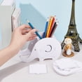 2 Sets 2 Style Cute Animal Wood Pen Holders Make-up Brush Holders ...