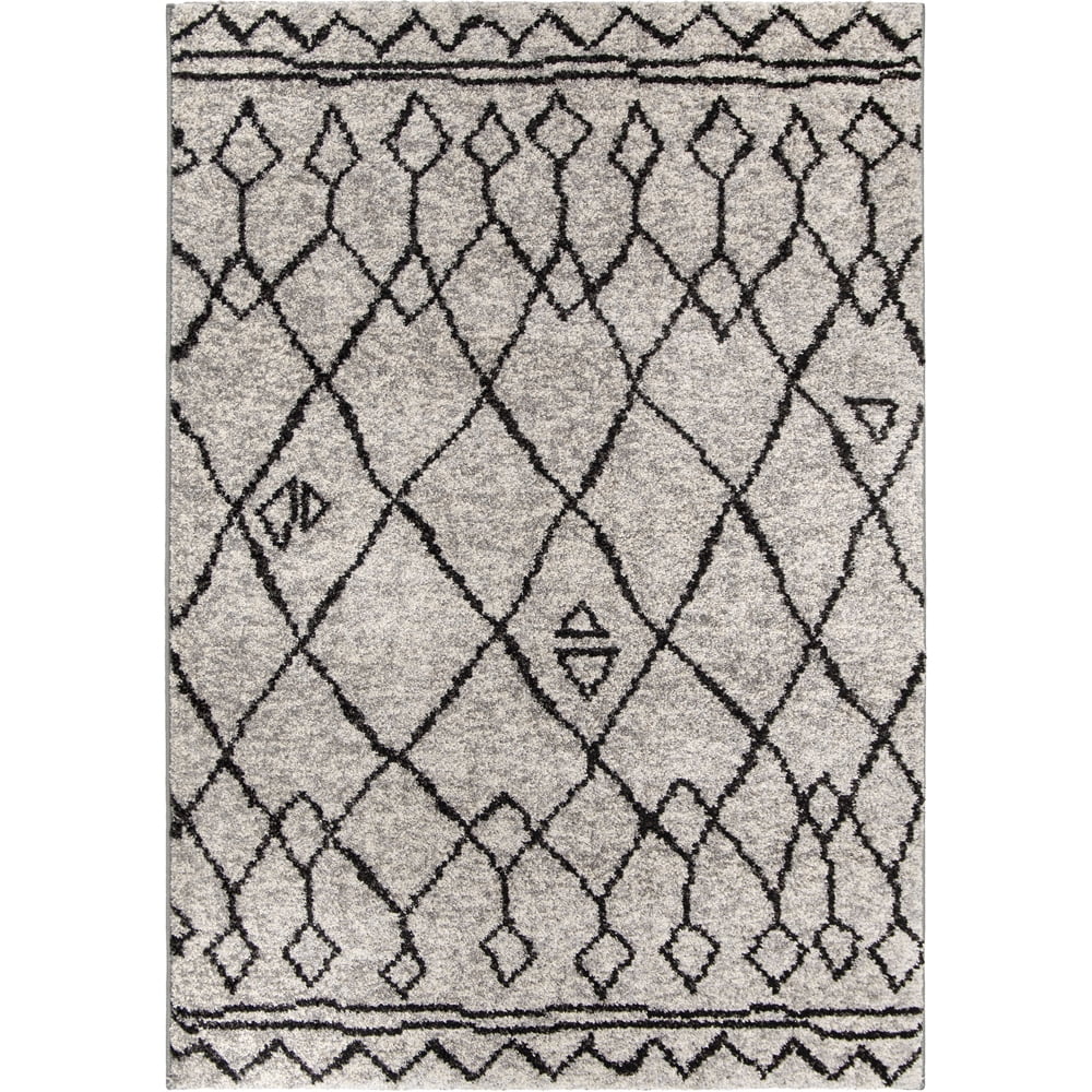 Orian Casablanca Area Rugs - 8421 Contemporary Grey Diagonal Drawn ...