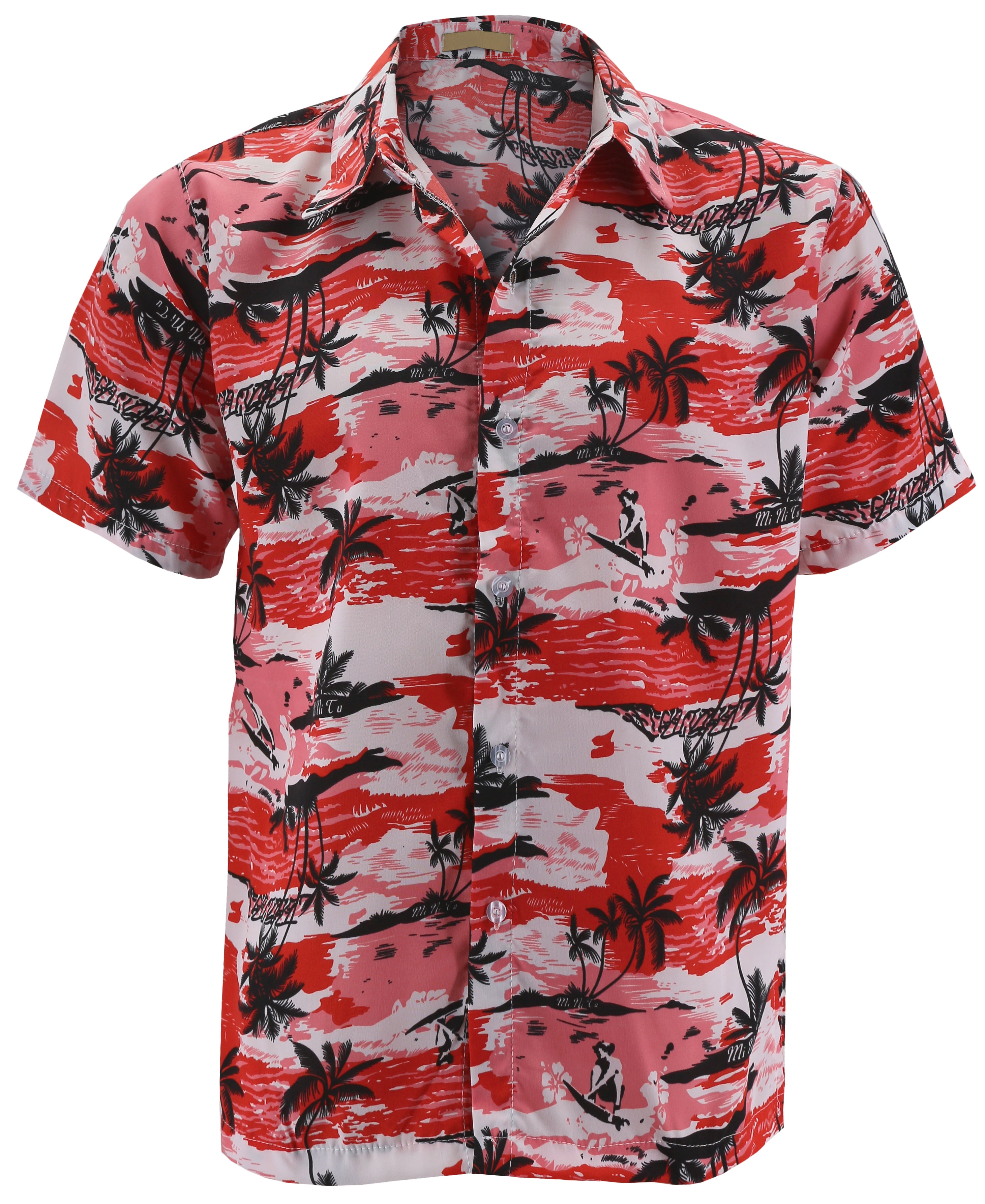 Men's Hawaiian Tropical Luau Aloha Beach Party Button Up Casual Dress ...