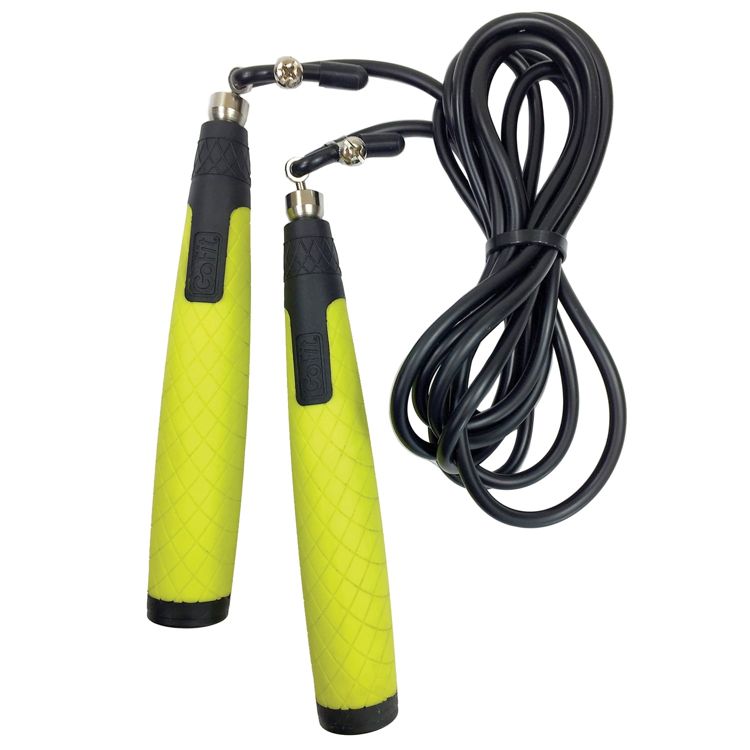GoFit Speed Training Jump Rope with Padded Foam Grips - Adjustable Pro ...