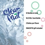 Clear Fruit Flavored Water, Variety Pack, 12 Bottles, 16.9 fl oz Each ...