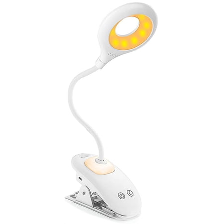 Reading Light/ Desk Lamp, 3 Color Modes Bed Lamp Gooseneck Lamp ...