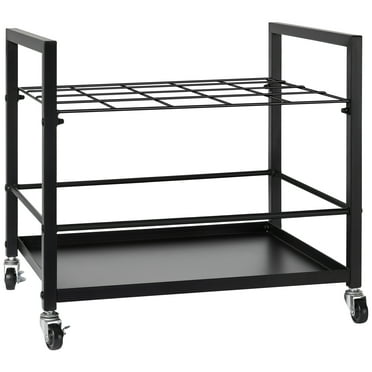 3 Tiers Metal Rolling File Carts w/Wheels, Modern Movable Pull-Out File ...