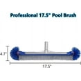 Poolvio Professional 17.5" Floor & Wall Pool Cleaning Brush with Tough ...