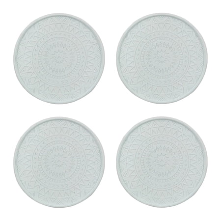 4pcs Water Absorbent Cup Mat Table Decoration Diatom Mud Easy Clean ...