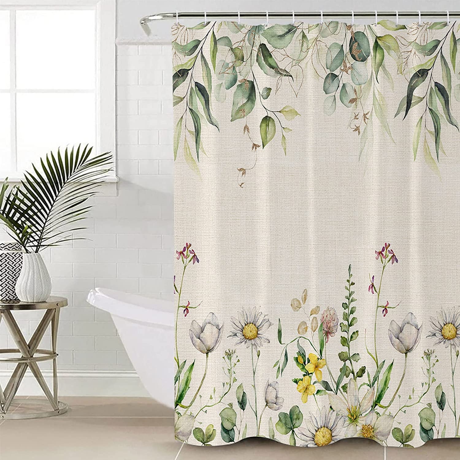 Spring Floral Shower Curtain, Stall Shower Curtains for Bathroom ...