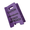 Funny Creative Hair Clamp Caution Overstimulated Sign Buns Holder ...