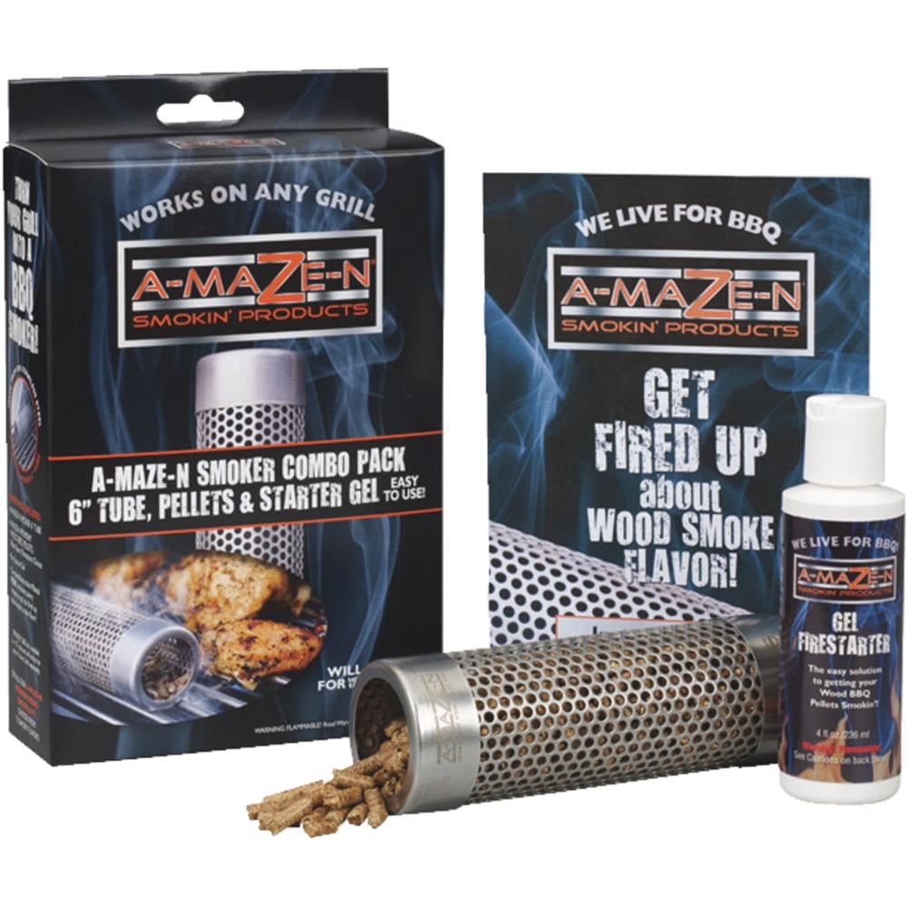 A-Maze-N 6" Tube Smoker Combo Pack-For any grill - Walmart.com
