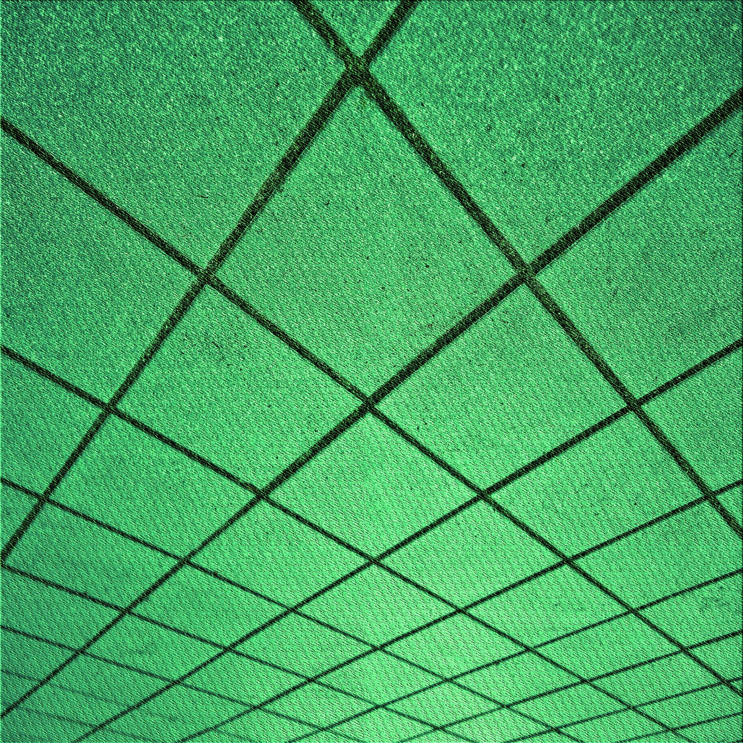 Ahgly Company Indoor Square Patterned Neon Green Area Rugs, 4' Square ...