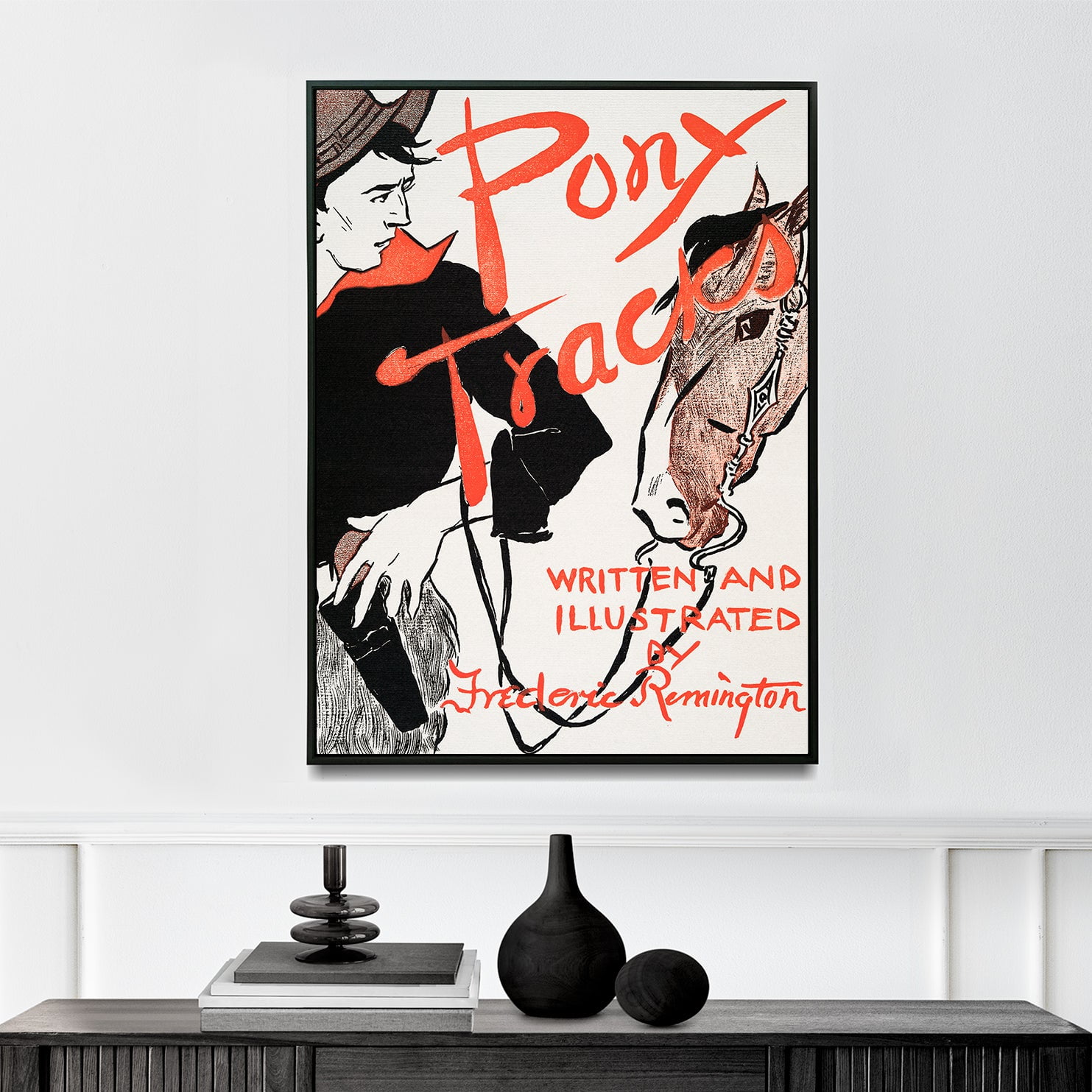 Pony Tracks - 1895 | Edward Penfield | Premium Fine Art Print | 19th ...