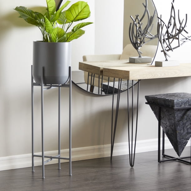 Cosmoliving by Cosmopolitan 13" x 36" Deep Recessed Dome Dark Gray ...
