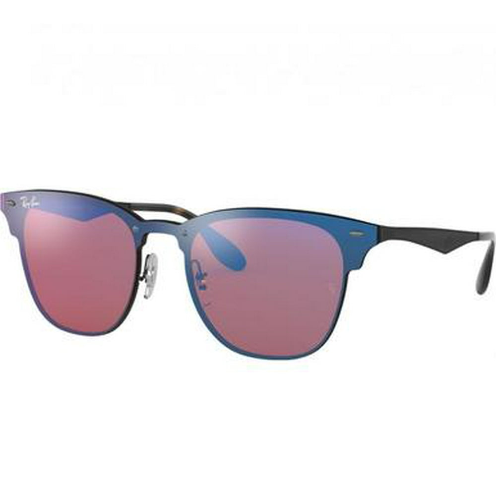 Luxottica - Ray-Ban RB3576N-153/7V Black Square Violet Blue Mirror Lens ...