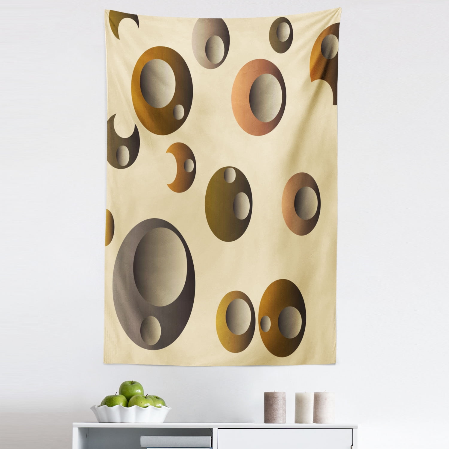 Abstract Tapestry, Funky Bubbles in Round Disc Shaped Model Circles ...