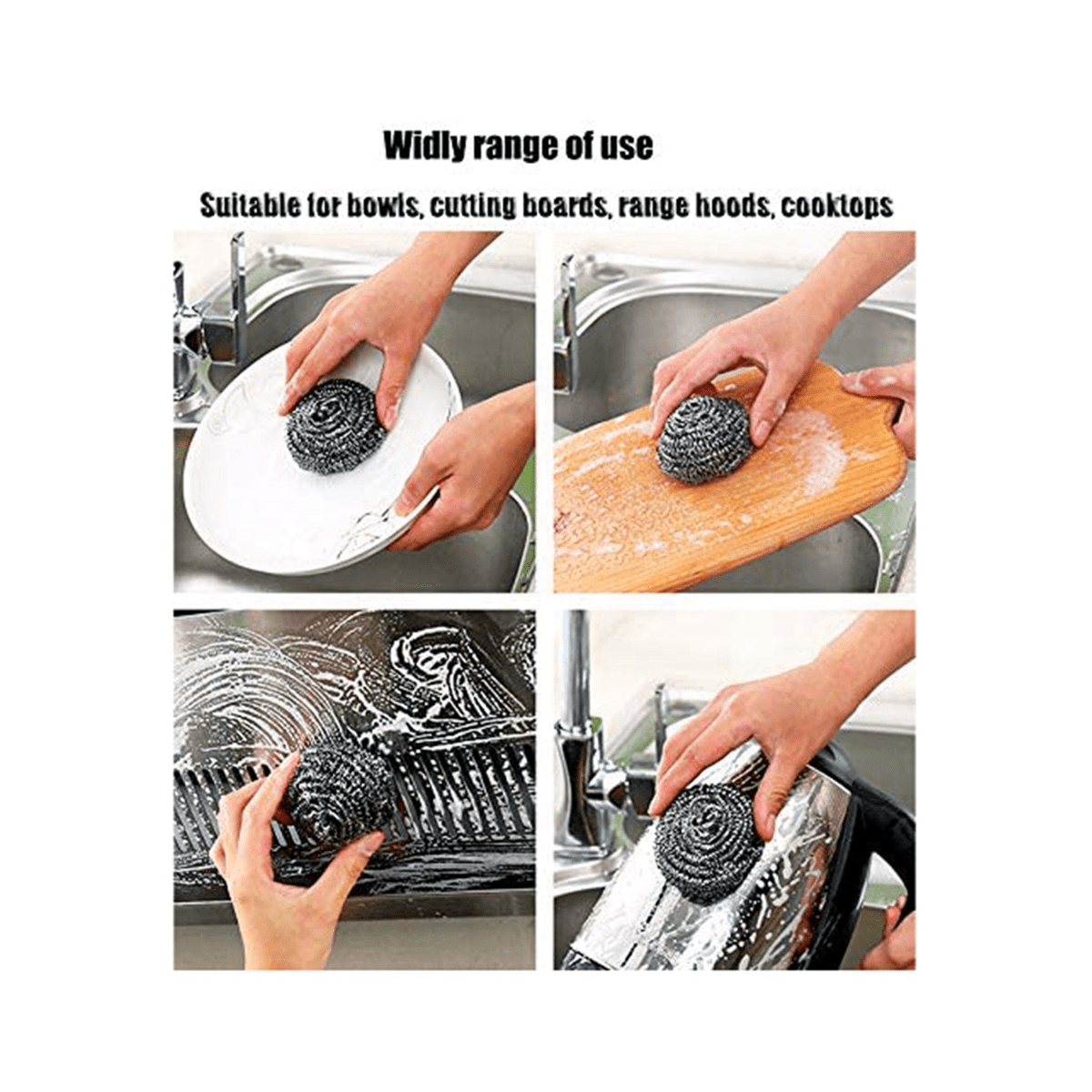 Click here for Unbranded 80 Pcs Stainless Steel Sponges Scrubbers... prices