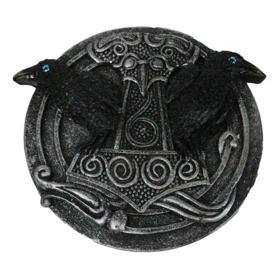 Norse Viking Gothic Raven Crow with Triquetra Knotwork Disc Incense ...