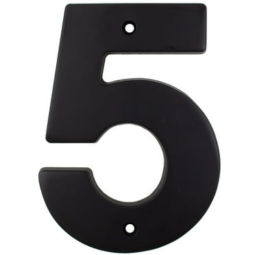Heavy-Duty House Numbers, #3, 4 Inches, Matte Black by Stone Harbor ...