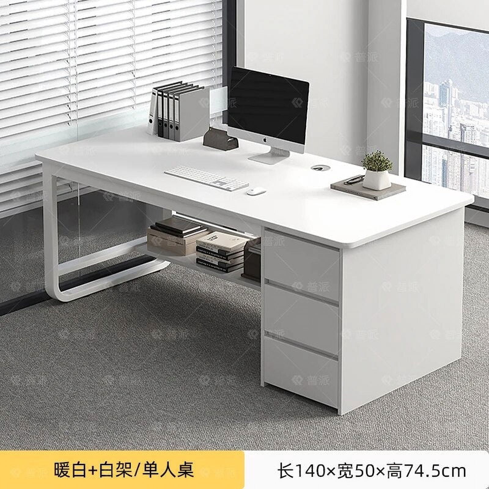 Drawers Storage Office Desk Standing Writing Living Room Student ...