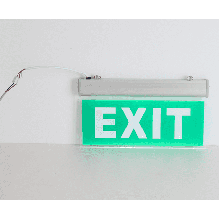 LED White Letter Fire Emergency Exit Lighting Sign Safety Evacuation ...