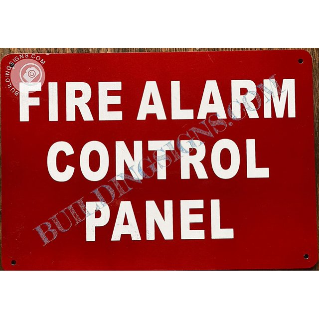 FIRE Alarm Control Panel Sign - FACP Sign(RED Reflective, Aluminium ...