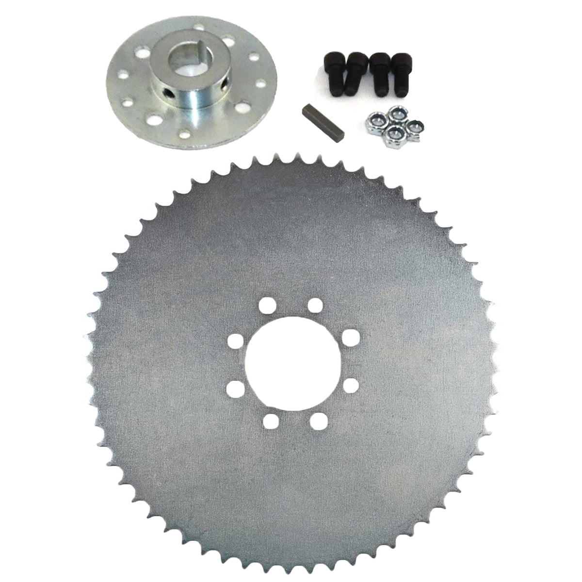 #41, 60T Go Kart Sprocket With 1" Hub and Hardware - Walmart.com