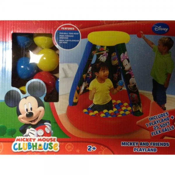 Mickey Mouse Clubhouse Inflatable Ball Pit with 25 Soft Flex Balls ...