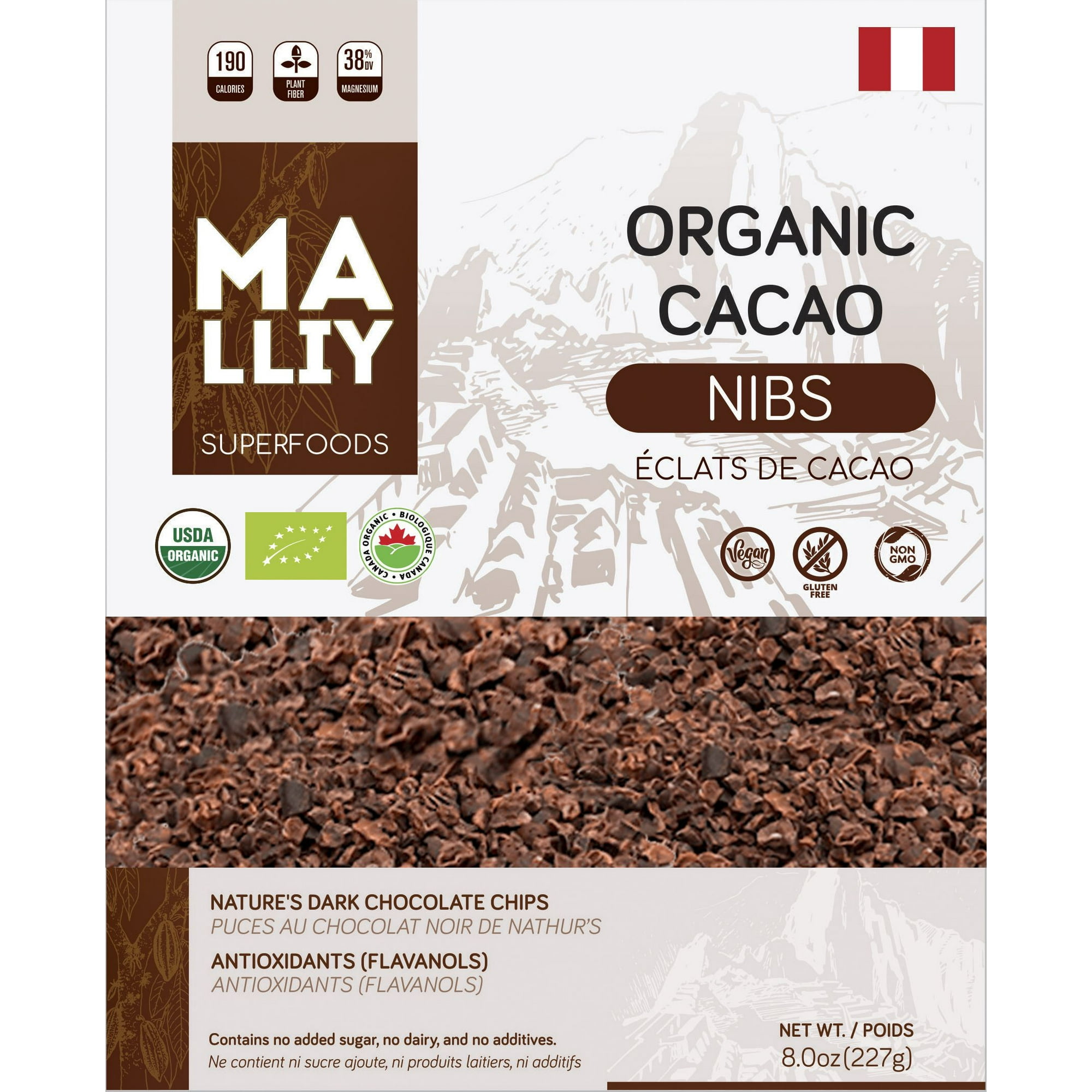 Click here for Malliy Chocolate Organic Cacao Nibs 8 Oz prices