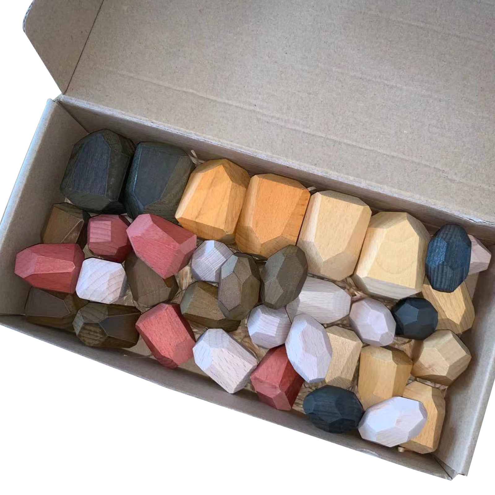 Yuedong Toddler Toys Stacking Rocks 36Pcs Choking Test Certified and ...