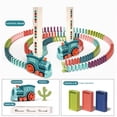 Automatic Domino Train, Dominos Set for Kids Creative Domino Game Toy ...