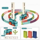 Automatic Domino Train, Dominos Set for Kids Creative Domino Game Toy ...