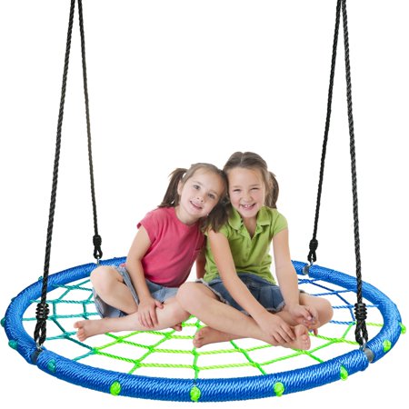 Reddgoose 40" Spider Web Tree Swing for Kids Adults Outdoor Play Round ...