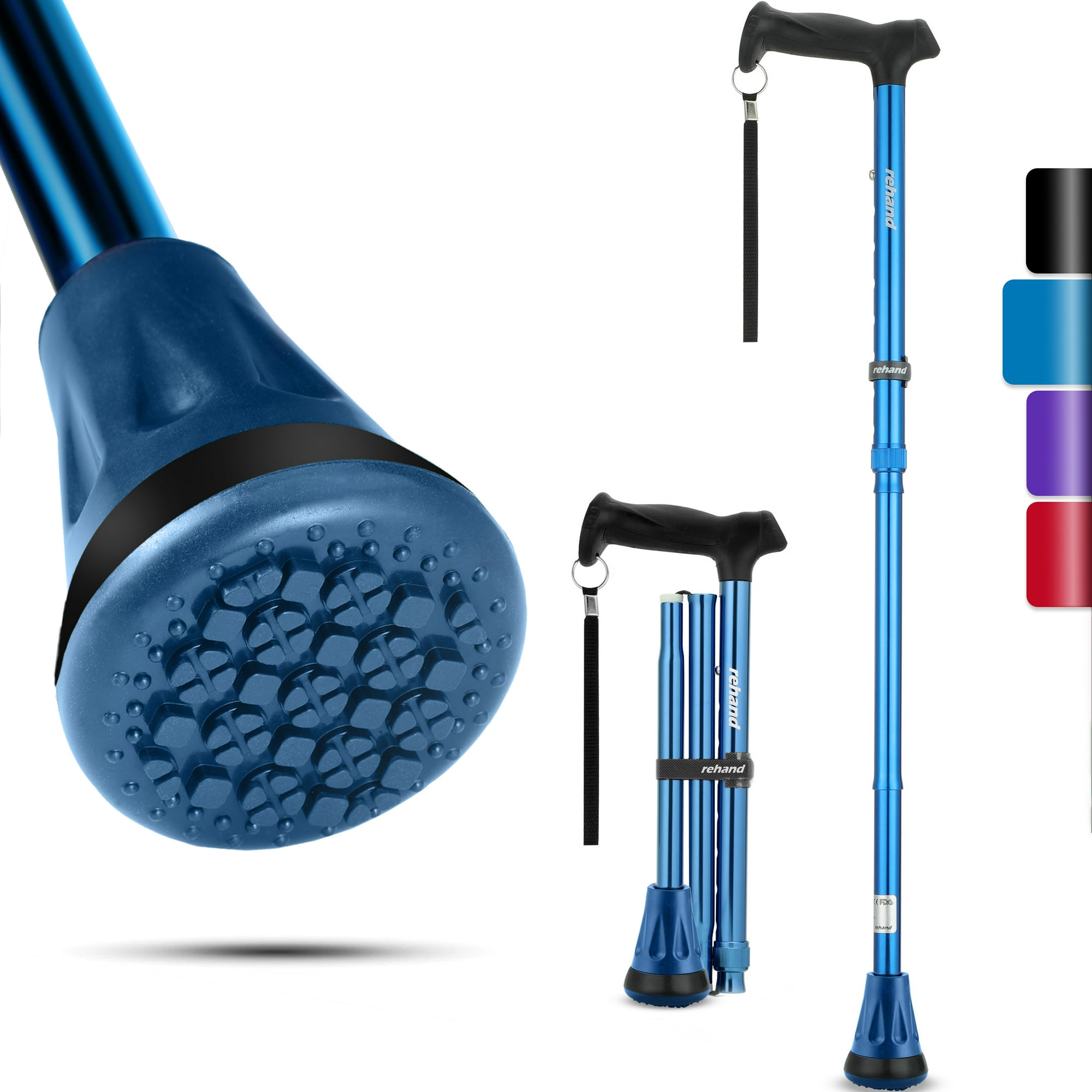 Click here for Rehand Walking Cane For Men & Women - Foldable adj... prices