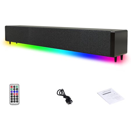 Soundbar with Remote Control 3D Surround Sound Bar Portable USB Home ...