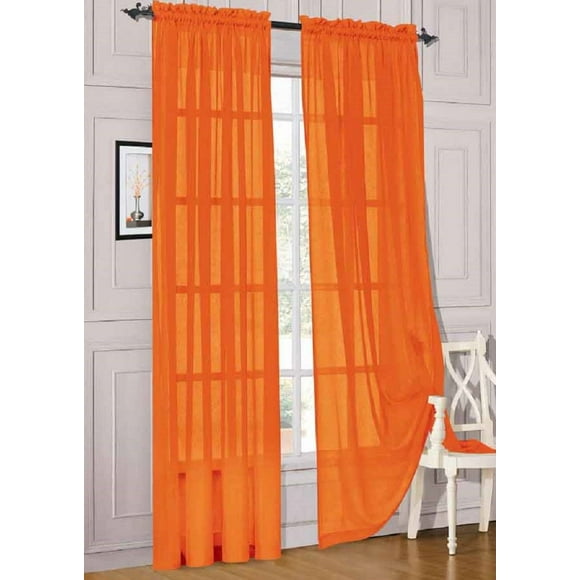 Orange Curtains