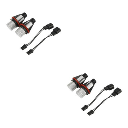 keepw 2x Plug And Play White LED Angel Eyes Light Waterproof ABS And ...