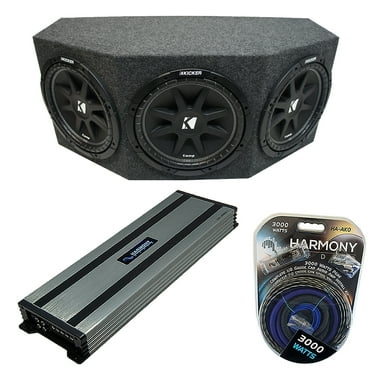 "Kicker Comp C12 Car Audio Triple 12"" Subwoofer Powered 1800 Watt Sub ...
