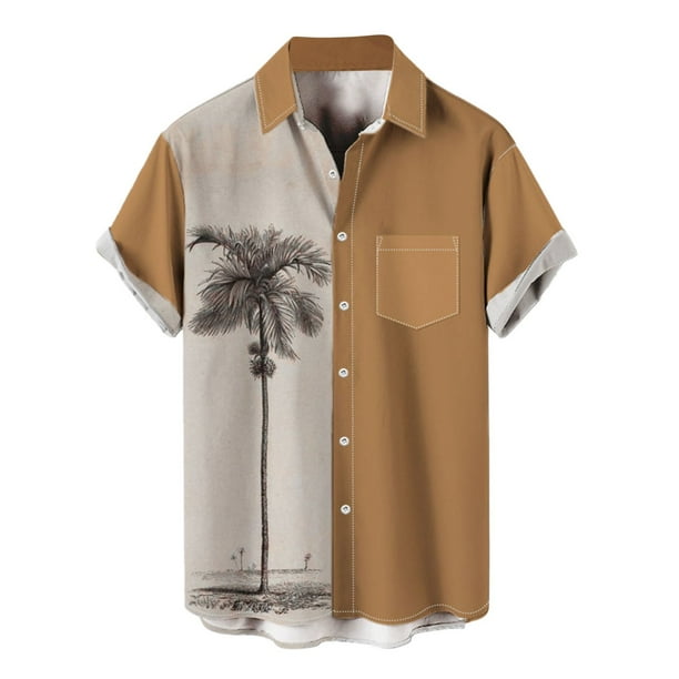 Ketyyh Chn99 Summer Clothes For Men Mens Casual Button Down Beach