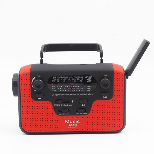 Emergency Radio, Solar Radio Emergency Flashlights Fm/Am/Sw Hand Crank ...