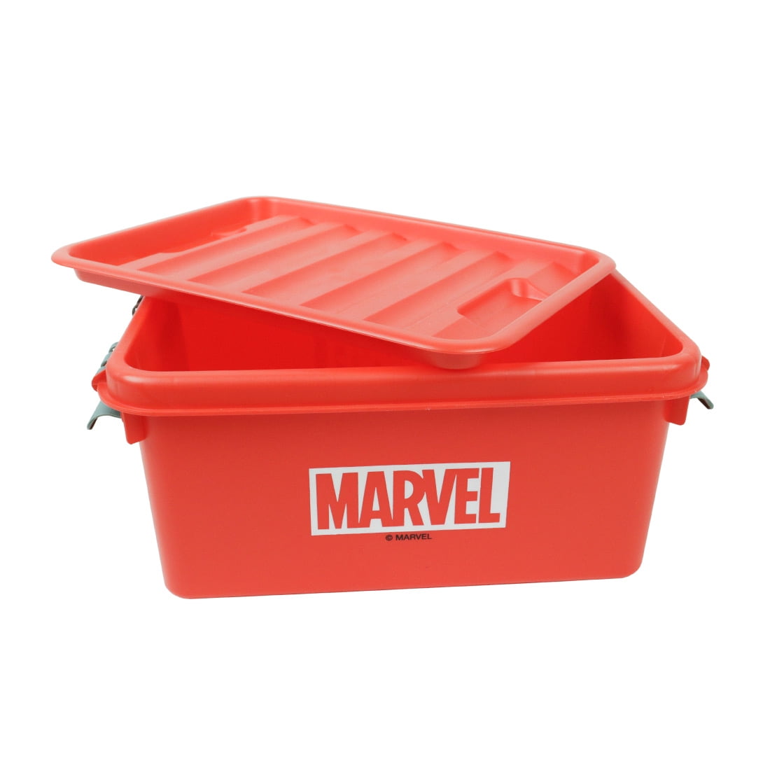 MINISO Marvel Plastic Storage Organizer Basket Box with Lid , Red ...