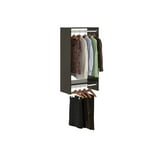 Easy Track 2-Shelf Double Hanging Closet Organizer System, White ...